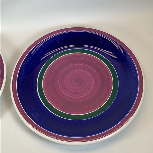 Furio | Dining | Furio Italy Dinner Plates Set 2 Purple Blue Green ...